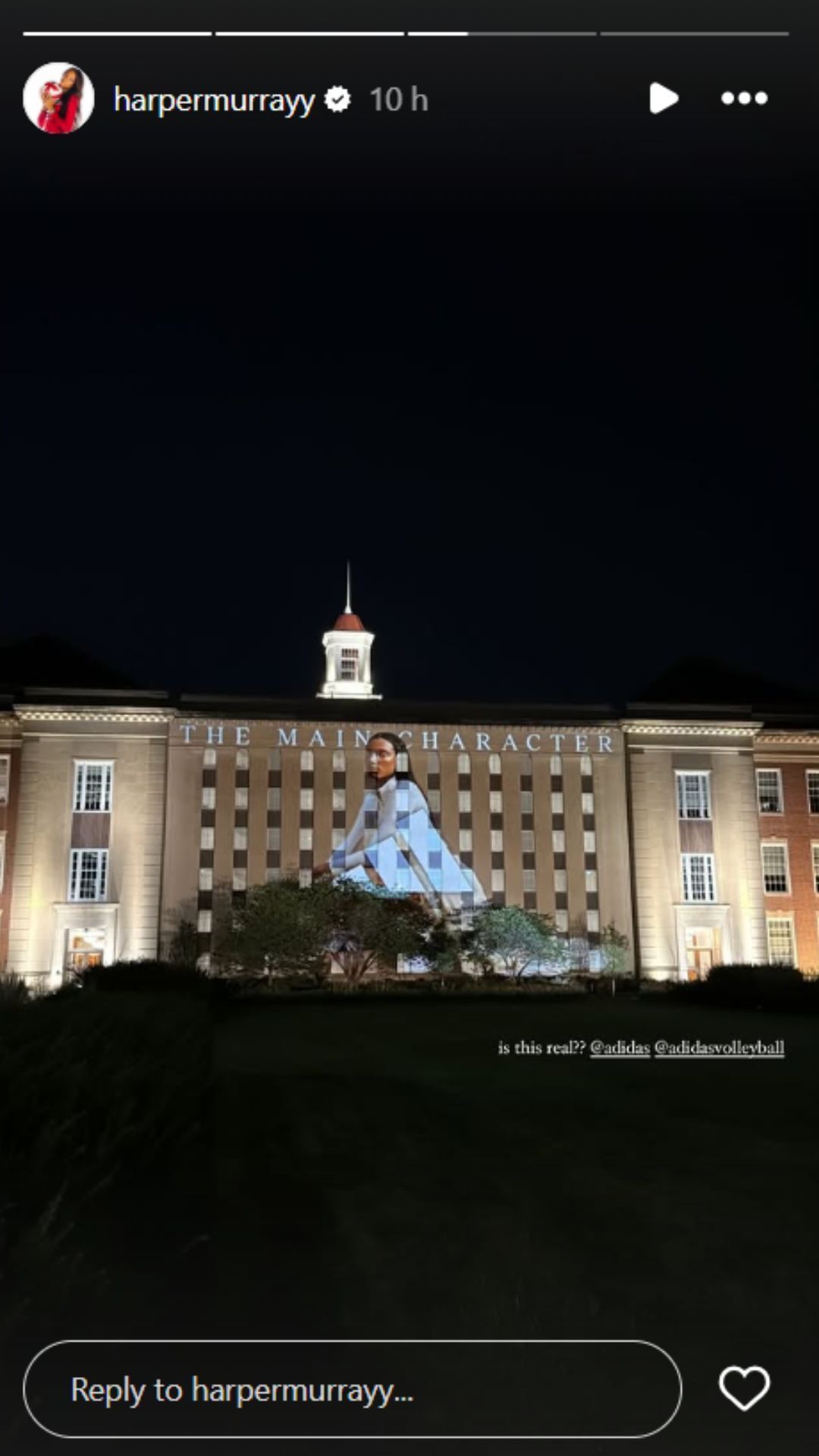 Nebraska Volleyball’s Harper Murray expresses disbelief as Love Library ...