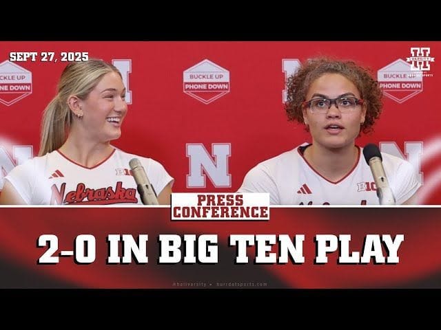 Nebraska Volleyball's Rebekah Allick reacts after surpassing Sarah ...