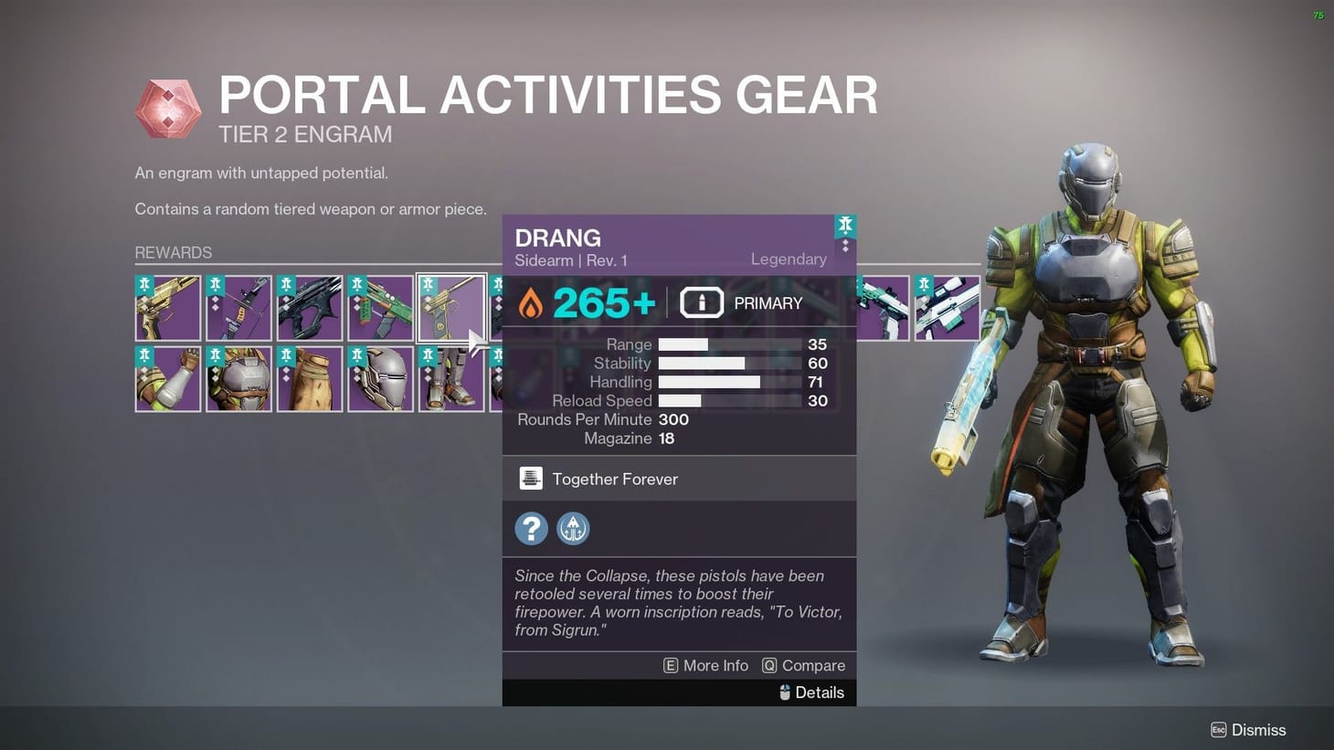 Drang updated god roll guide for Destiny 2 PvE and PvP