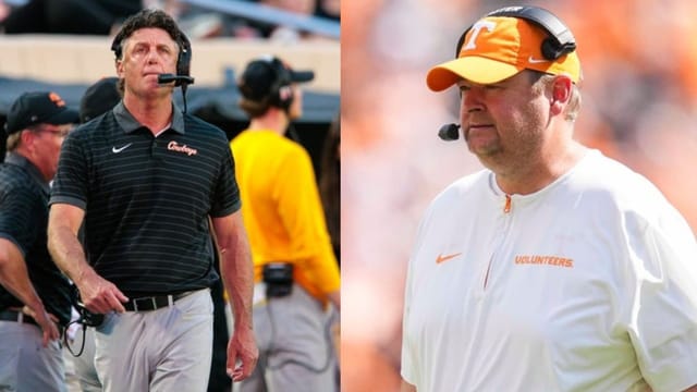 “He can come DJ at the roller skating rink”: Fans roast Mike Gundy ...