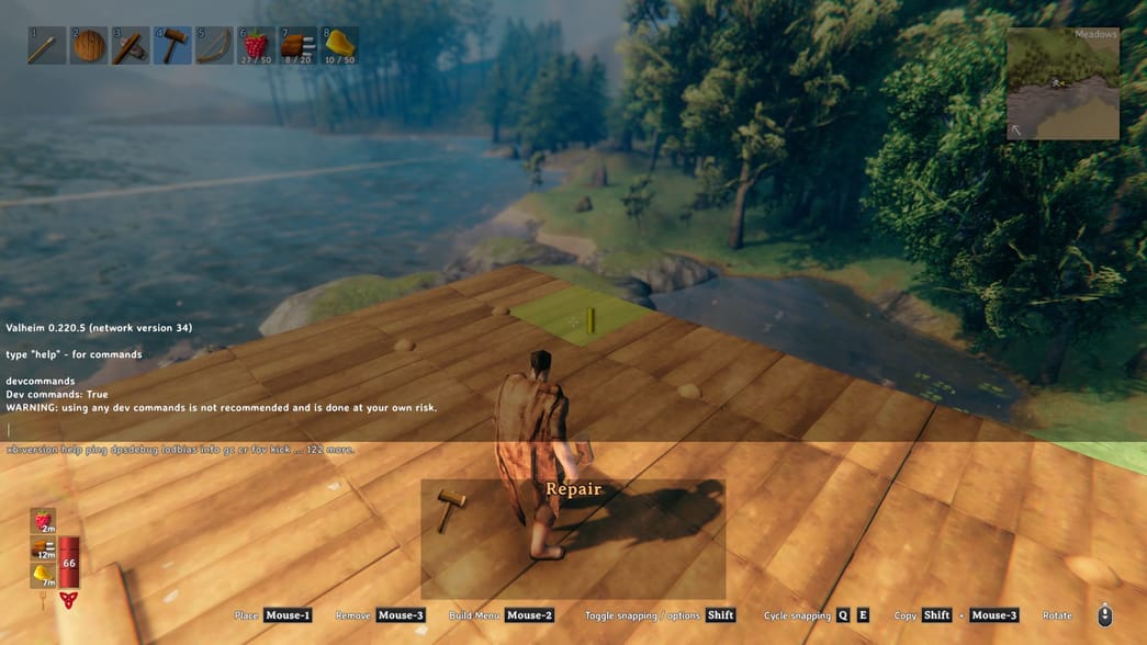 Valheim: How to enable Creative Mode