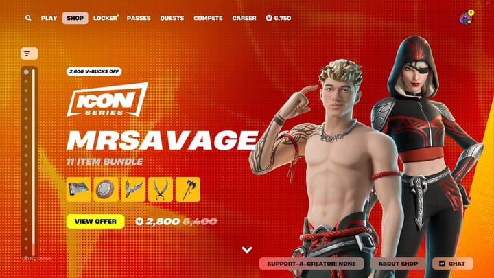 How to get MrSavage Icon Series skin in Fortnite