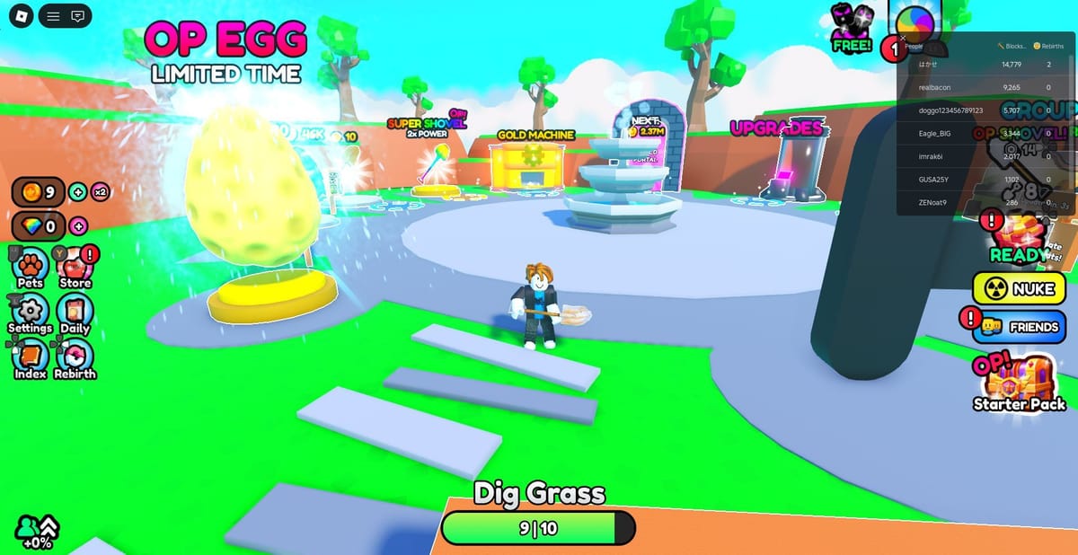 Dig 1 Million Blocks codes