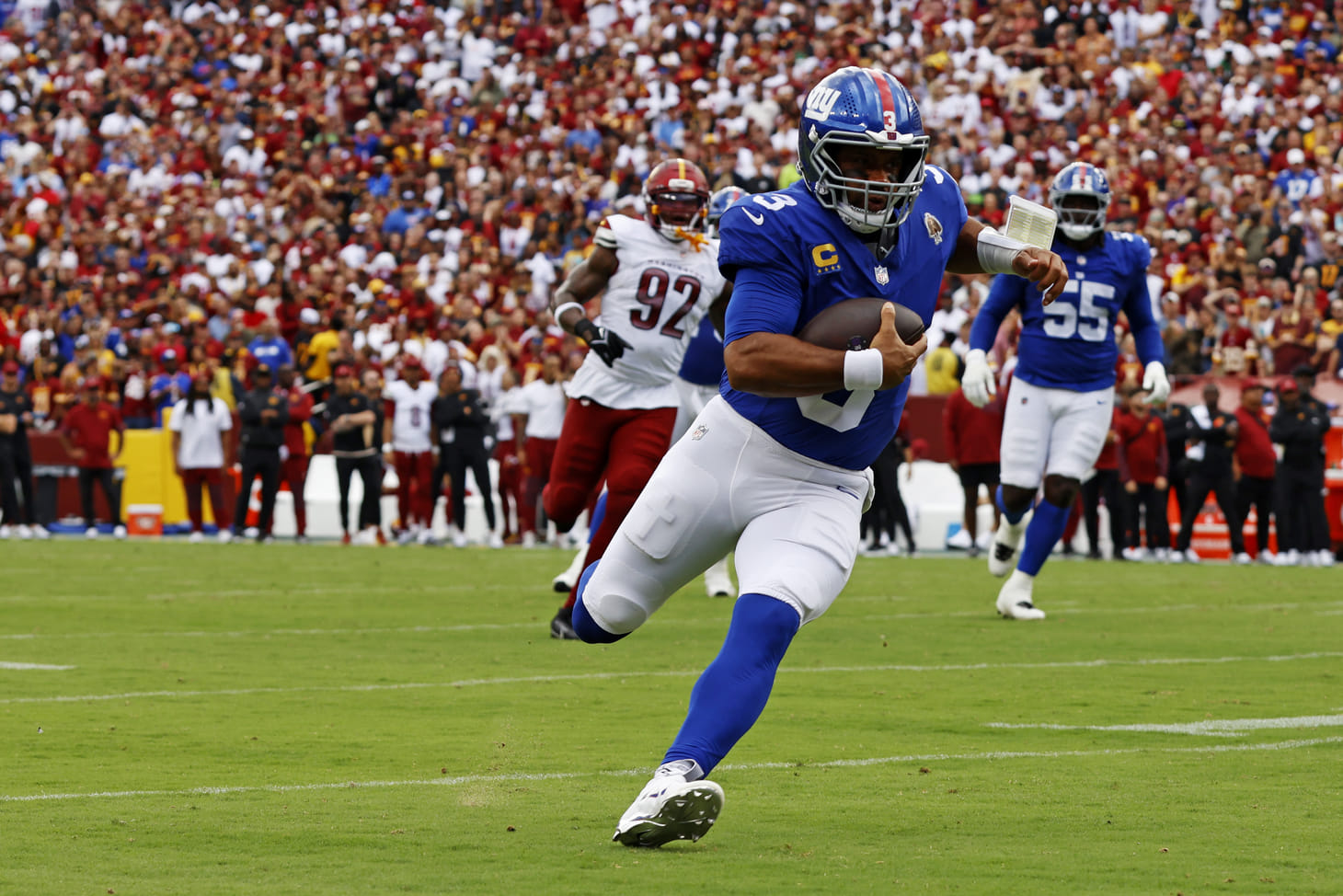 "Russell Wilson needs to retire": Giants QB grilled by fans after ...