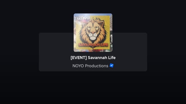 Roblox The Takeover event: Savannah Life guide