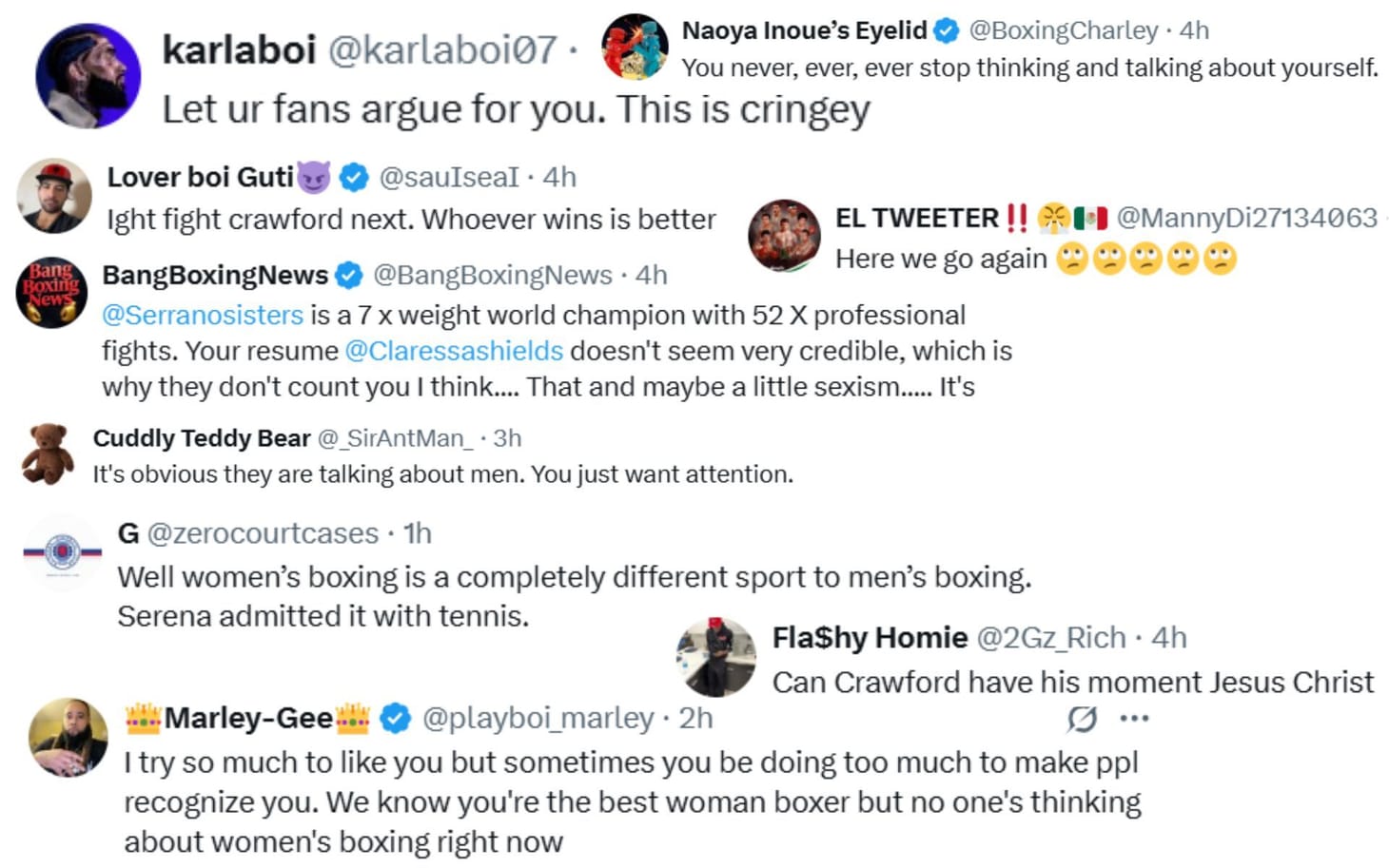 Terence Crawford: "This is cringey" - Fans go nuclear on Claressa ...
