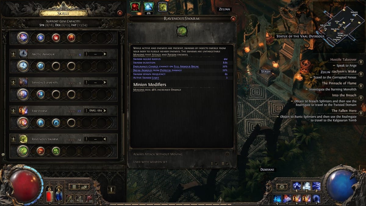 Path of Exile 2: Is Ravenous Swarm worth building around?