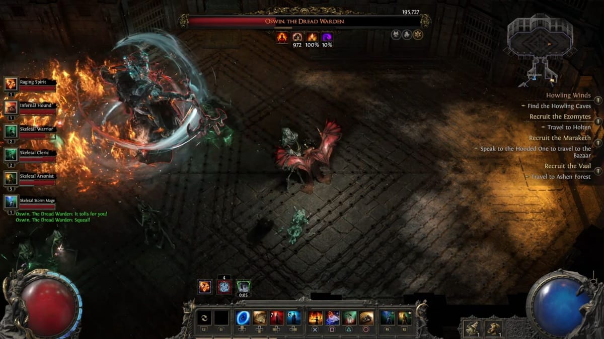 Path of Exile 2: Oswin, the Dread Warden boss guide