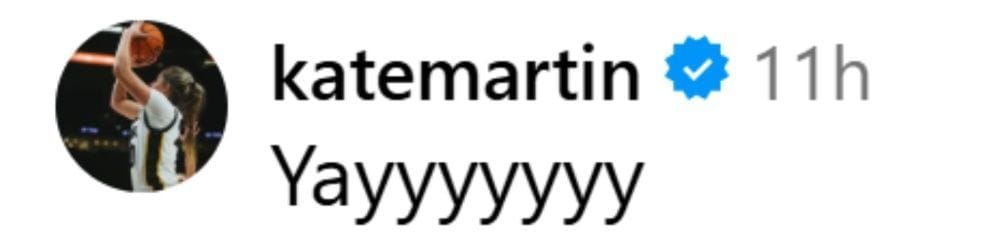 Kate Martin drops celebratory one-word reaction after resigning with ...