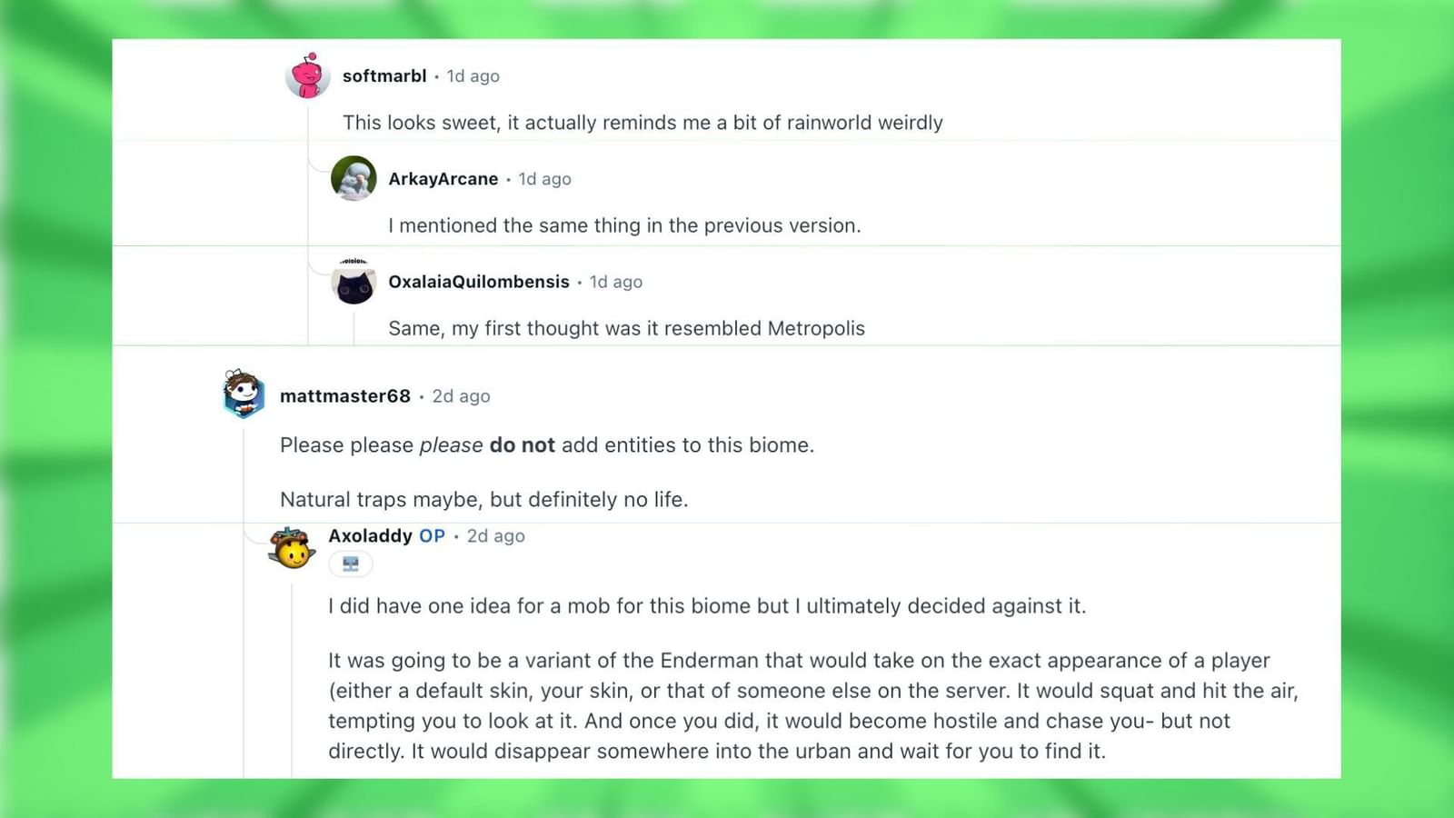 Minecraft fan adds a creepy biome to the End dimension