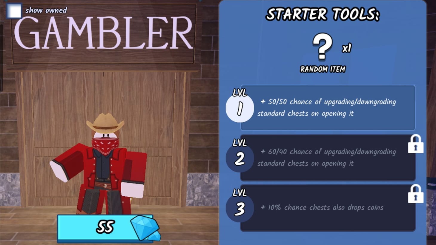 99 Nights in the Forest Gambler guide