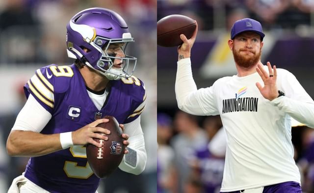 Vikings insider predicts doom on J.J. McCarthy's future after ankle injury as Carson Wentz takes ...