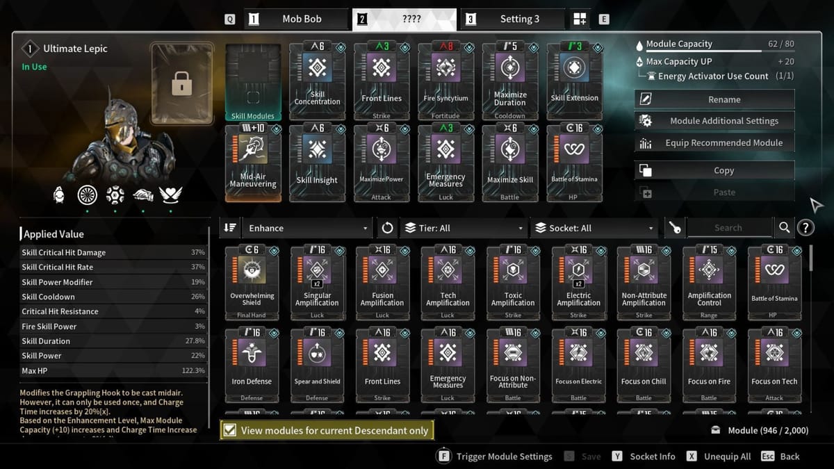 The First Descendant: Lepic build refresh (post-rework)