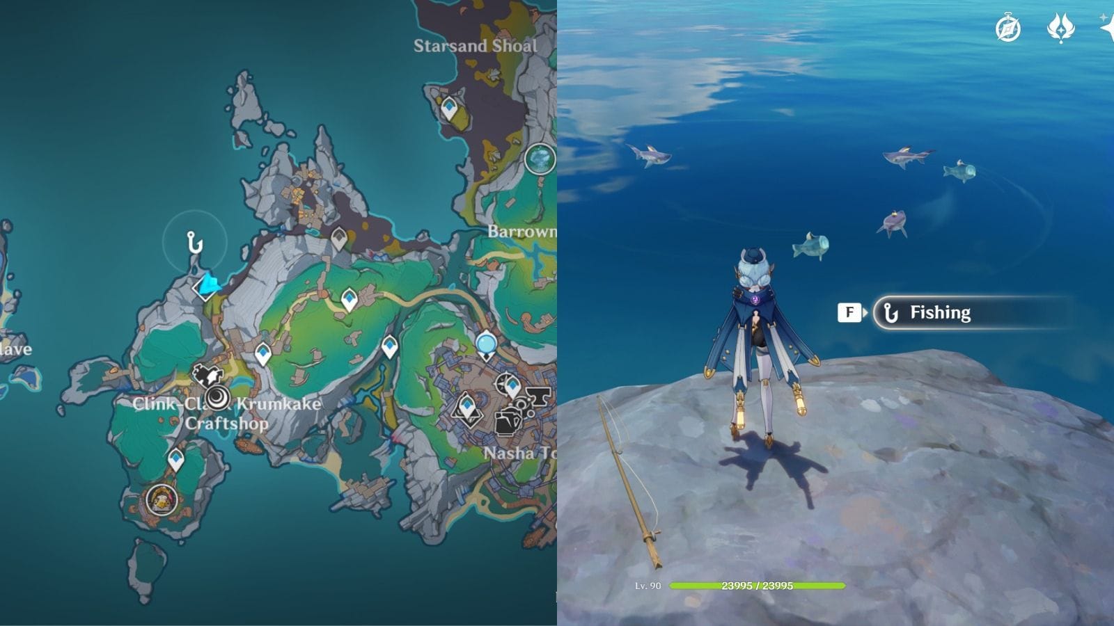 Genshin Impact Nod-Krai fishing locations, rewards, and fishes