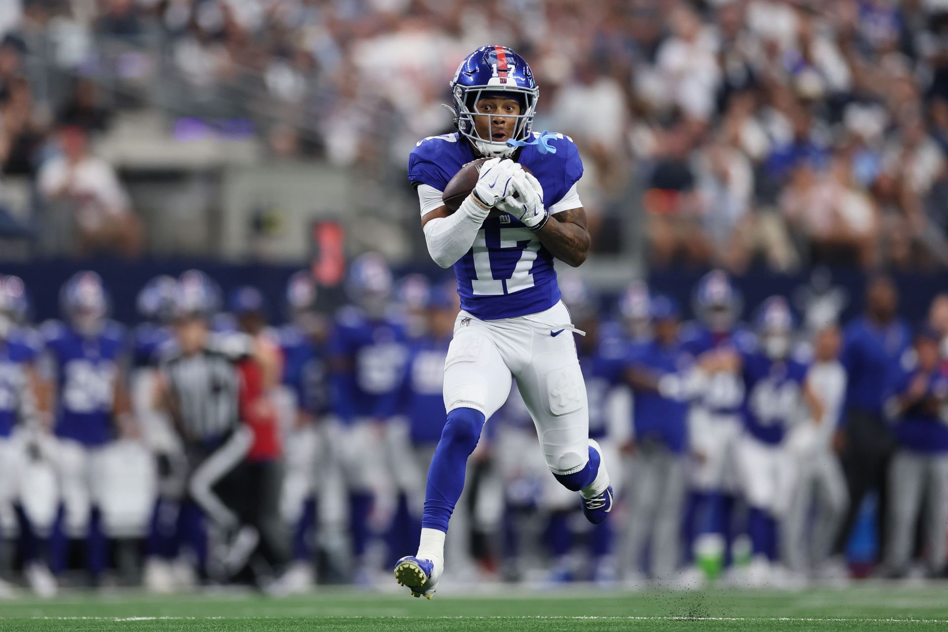 Wan'Dale Robinson Waiver Wire Week 3: Should you add Giants WR? Fantasy outlook and projections ...