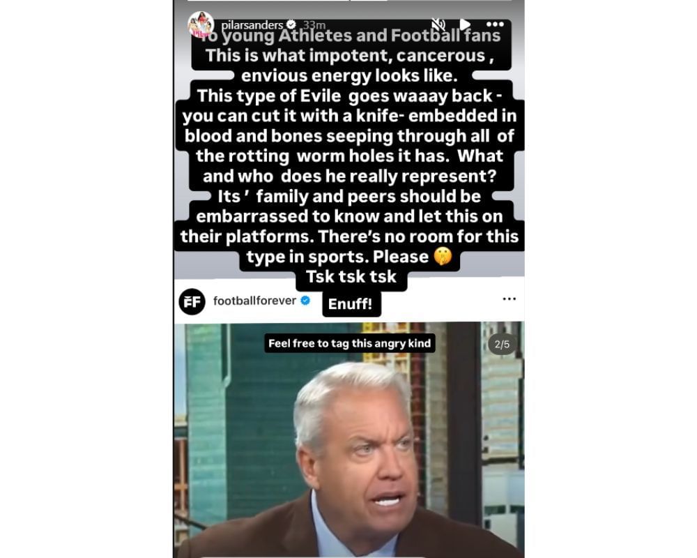 “This is what cancerous energy looks like”: Shedeur Sanders mom Pilar blasts Rex Ryan for ...