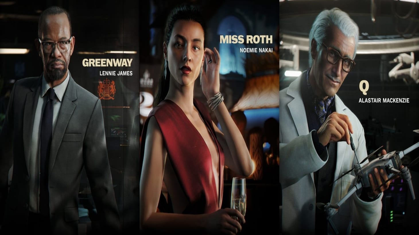 007 First Light: Full cast and characters list