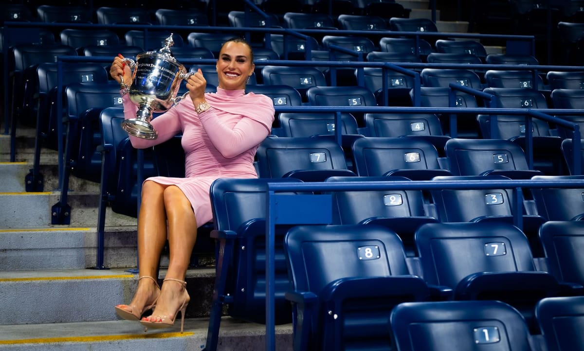 PICTURES: Aryna Sabalenka turns up the glamor in elegant pink dress as ...