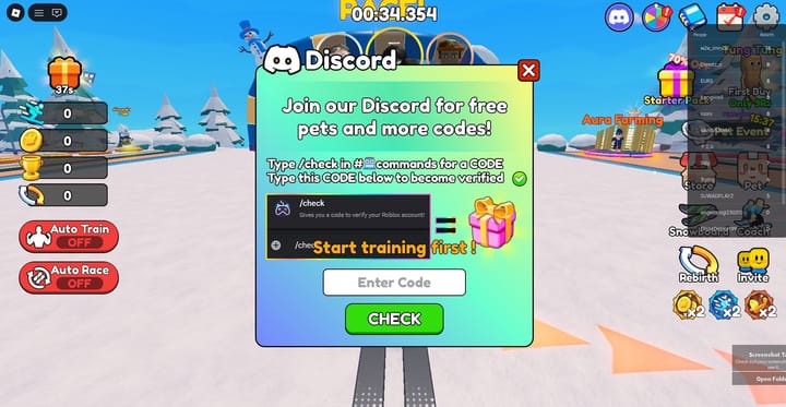 Roblox Ski Racing codes