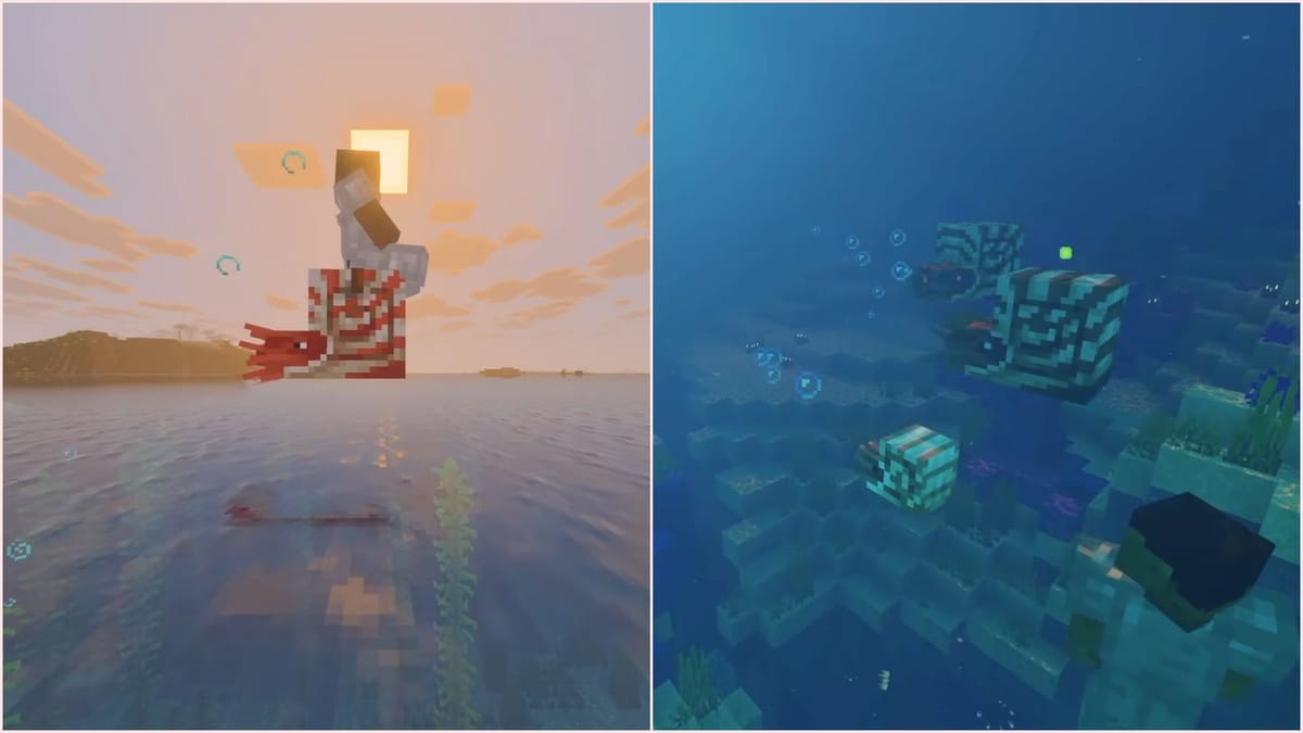 Minecraft reveals new aquatic mob, Nautilus
