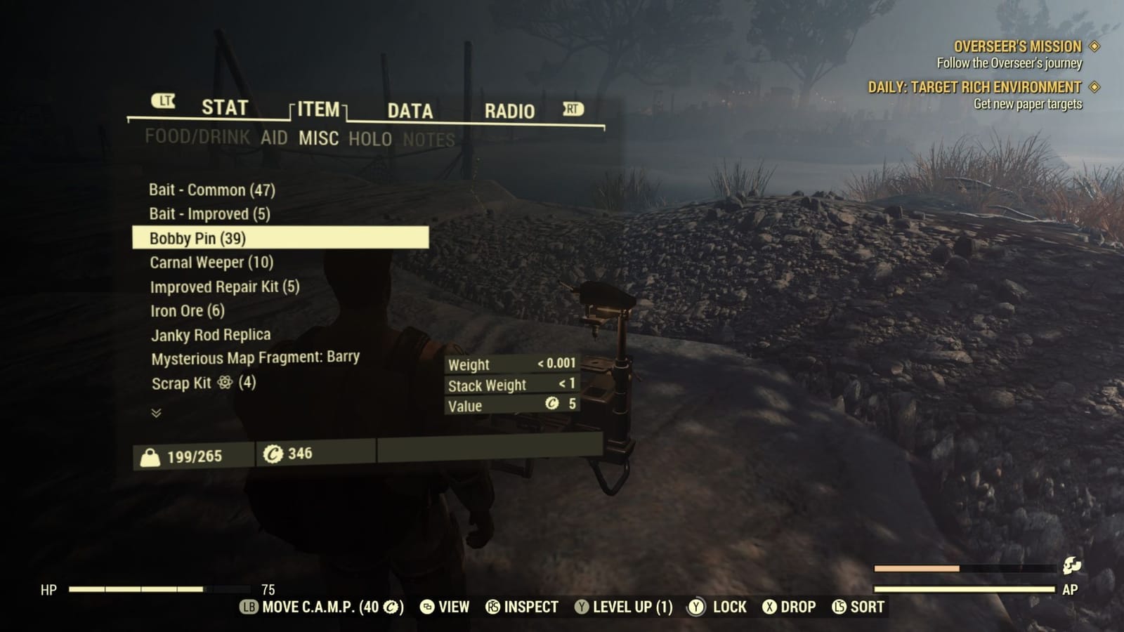 How to move CAMPs in Fallout 76