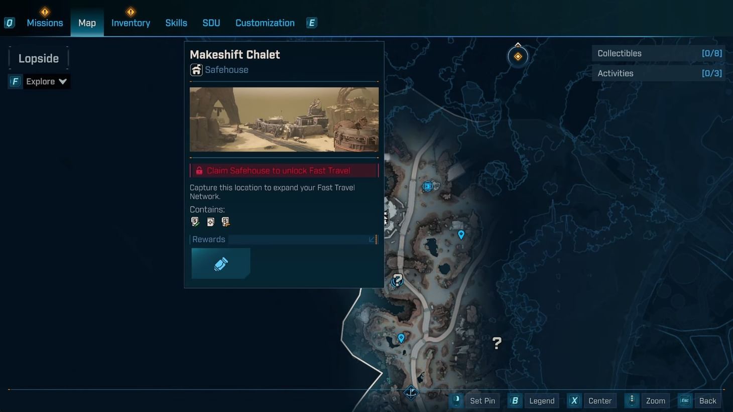Borderlands 4: Makeshift Chalet Safehouse Datapad location
