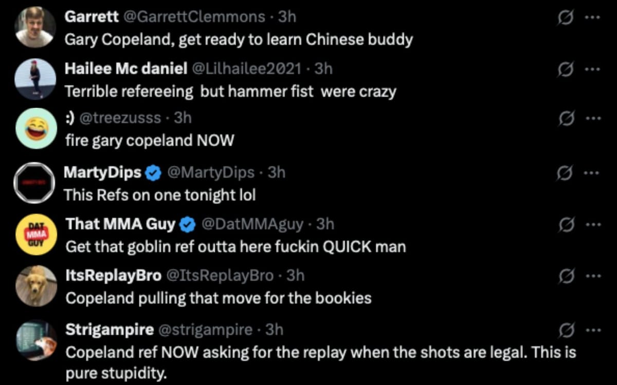 "Terrible refereeing" - Fans slam referee Gary Copeland for ...