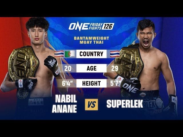 ONE Friday Fights 126: THROWBACK: Nabil Anane’s wild three-round banger with Superlek at ONE 172