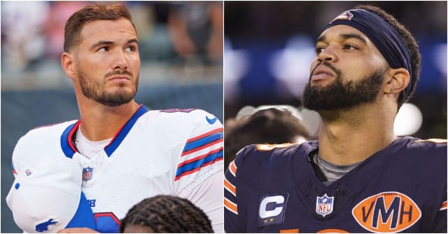 "Bust is coming": NFL fans stunned as Caleb Williams vs. Mitch Trubisky ...