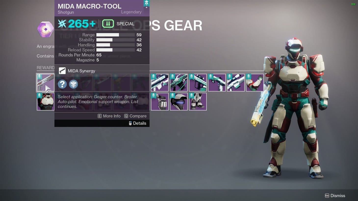 Mida Macro-Tool god roll guide for Destiny 2 PvE and PvP