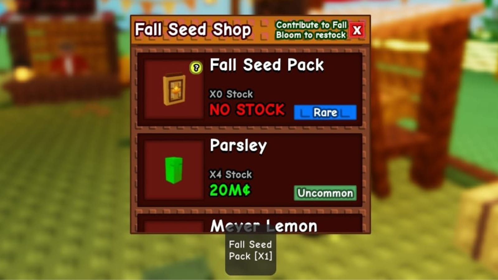 Grow a Garden Firewell Seed guide
