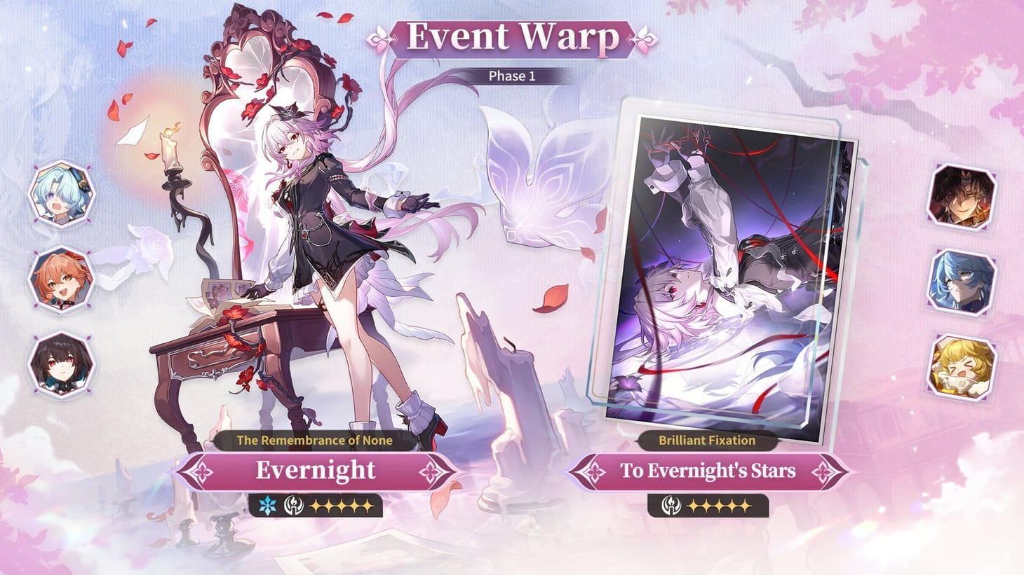 Honkai Star Rail Evernight banner: 4-stars and Light Cones