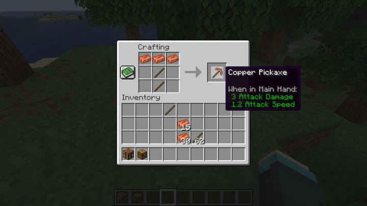 All new crafting recipes in Minecraft The Copper Age update