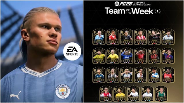 EA FC 26 TOTW 1 released, Erling Haaland and Harry Kane headline the roster