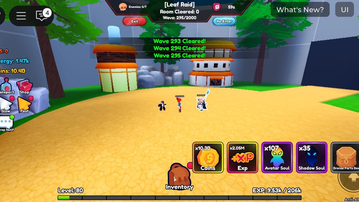 How to get Shadow Souls in Anime Eternal