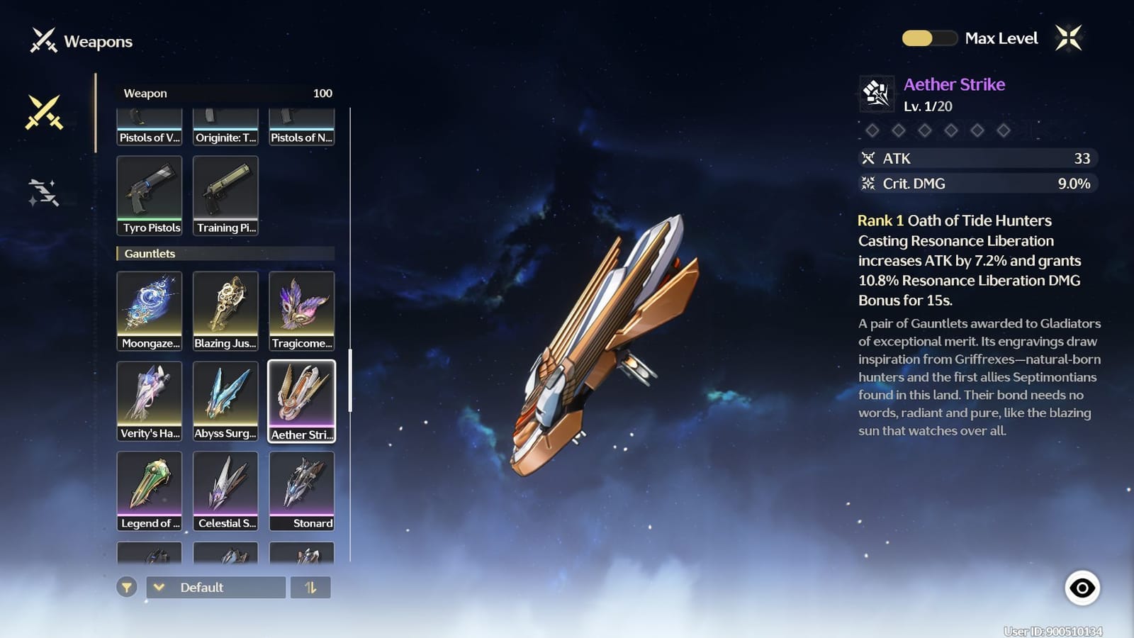 Best weapons for Iuno in Wuthering Waves