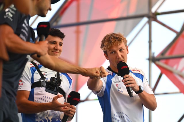 War of words breaks out between Carlos Sainz and Liam Lawson after race ...