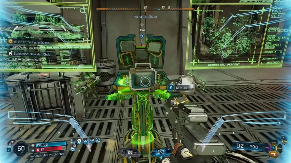 Borderlands 4: Makeshift Chalet Safehouse Datapad location