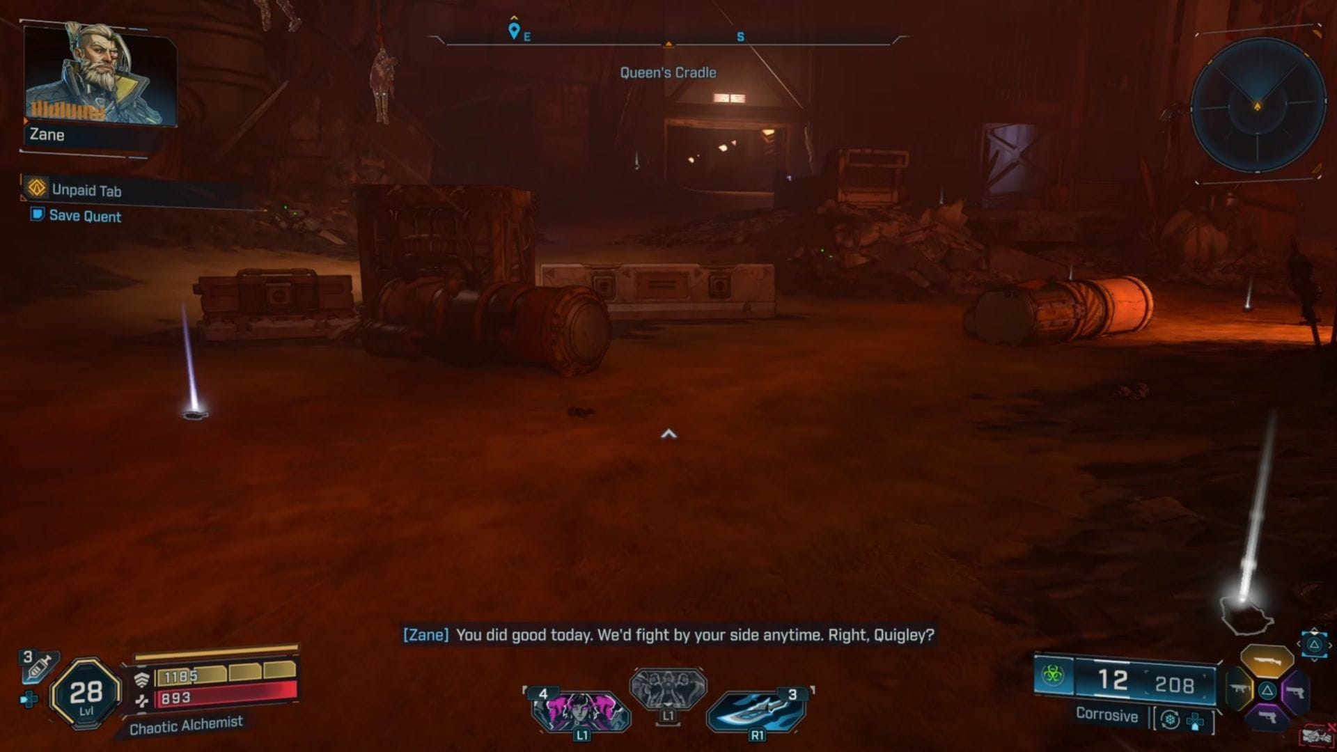 Borderlands 4: How to save Quent during Unpaid Tab