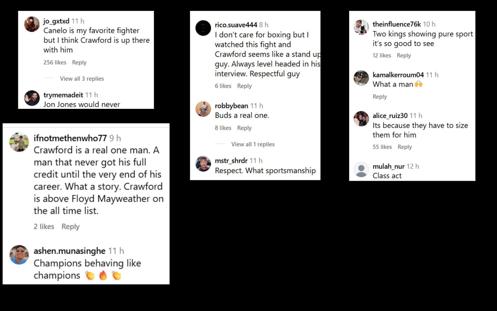 Canelo Alvarez: "Respect. What sportsmanship," "Jon Jones would never ...