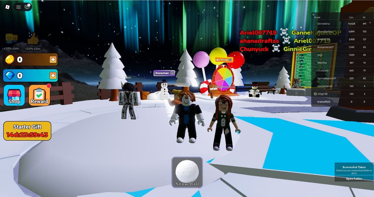 Snowball Battles codes (December 2025)