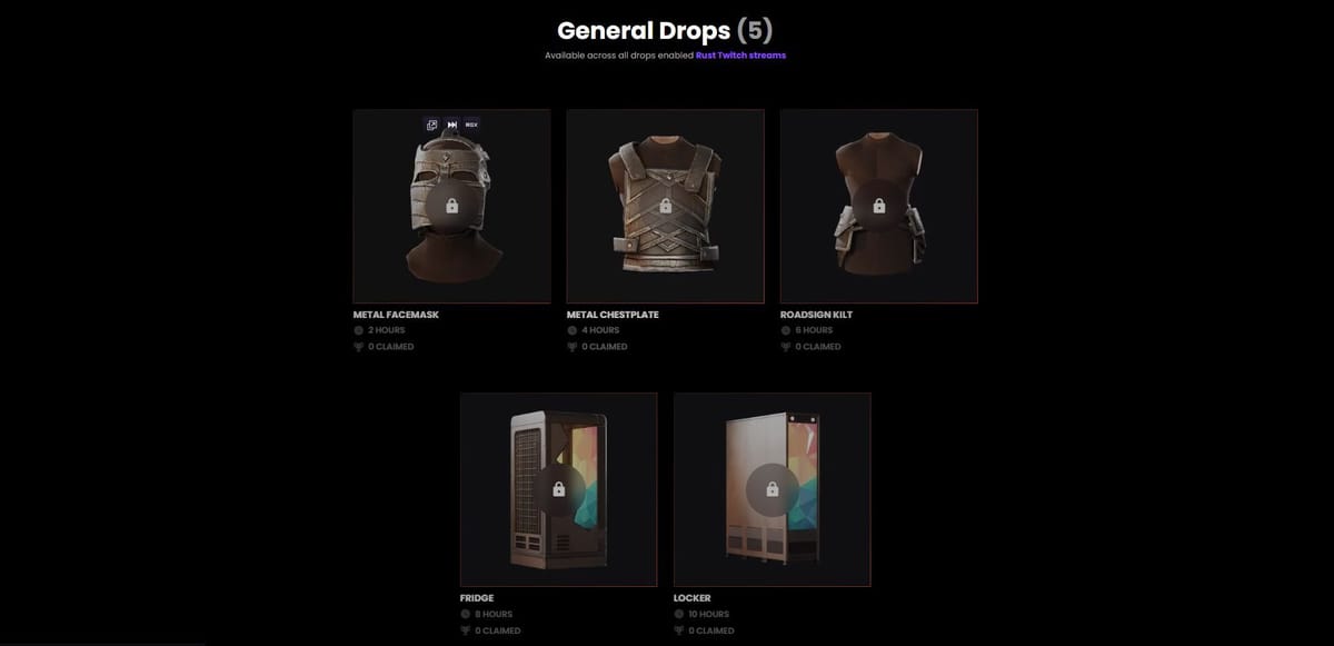 Rust Kingdoms Twitch Drops: Start date, all rewards, and how to unlock