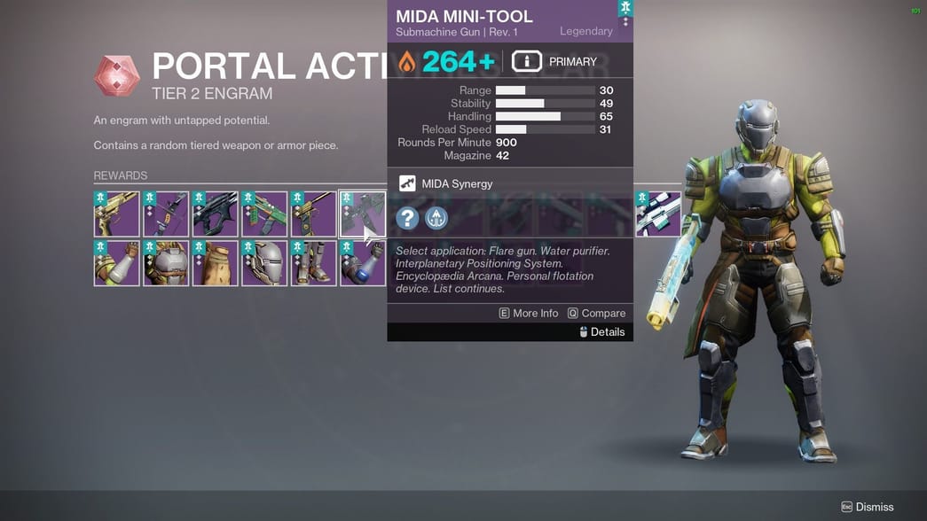 Mida Mini-Tool god roll guide for Destiny 2 PvE and PvP
