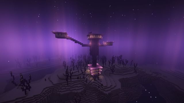 Minecraft fan adds a creepy biome to the End dimension