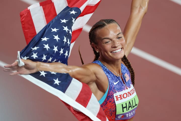 Anna Hall’s boyfriend & NFL player Darius Slayton reacts as American ...