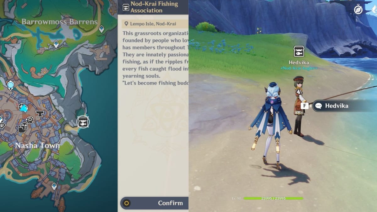 Genshin Impact Nod-Krai fishing locations, rewards, and fishes