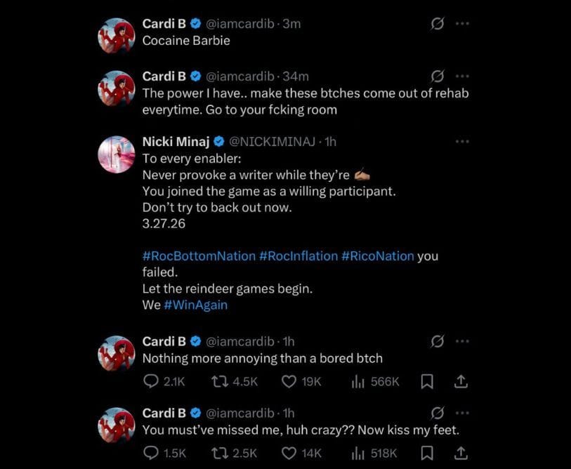 When did Nicki Minaj and Cardi B’s beef begin? Feud timeline explored ...