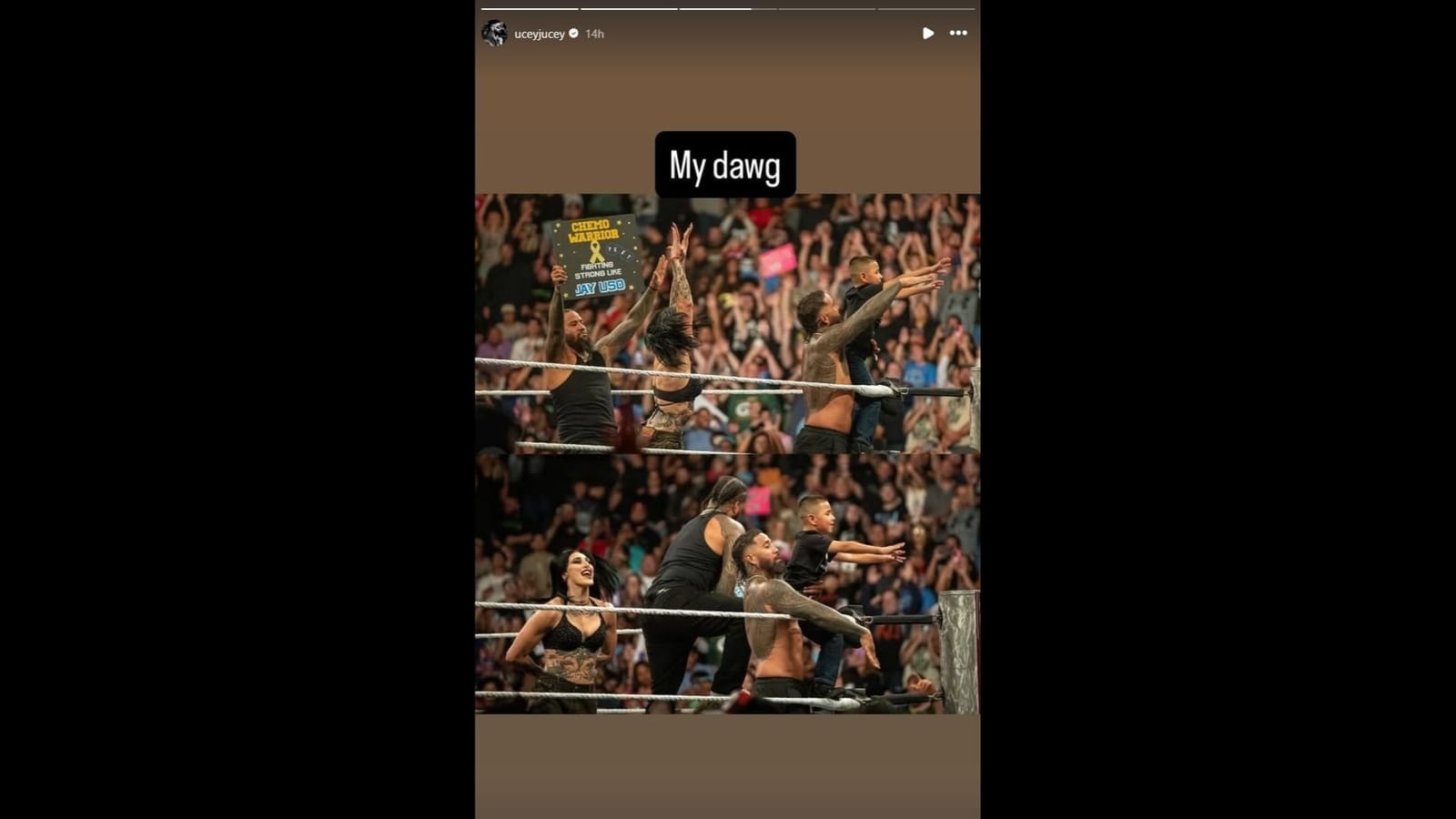 Jey Uso sends 2-word message after emotional moment with Rhea Ripley ...