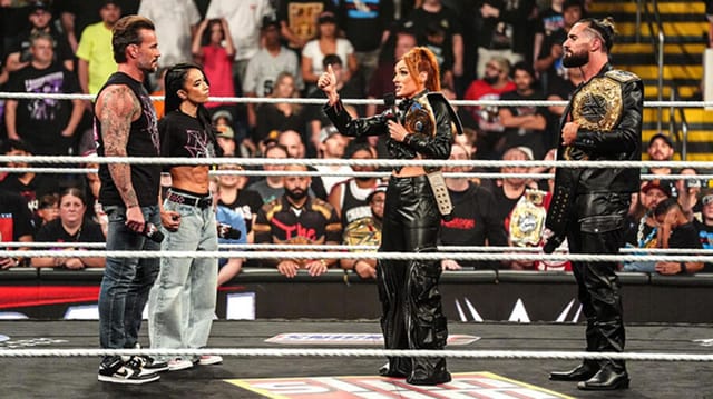 WWE: CM Punk rules out "four-way kiss" with Seth Rollins and Becky ...