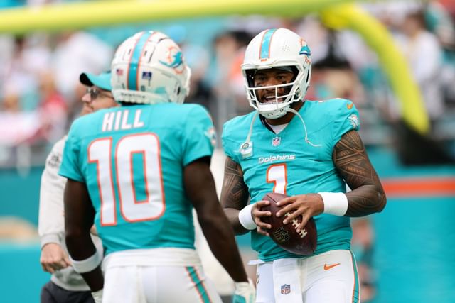 WATCH: Tyreek Hill's on-field meltdown goes viral vs. Patriots after Tua Tagovailoa misses wide ...